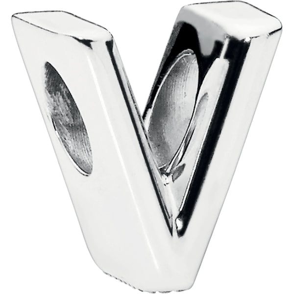 Pandora Letter V Silver Charm – Fishers Jewellers